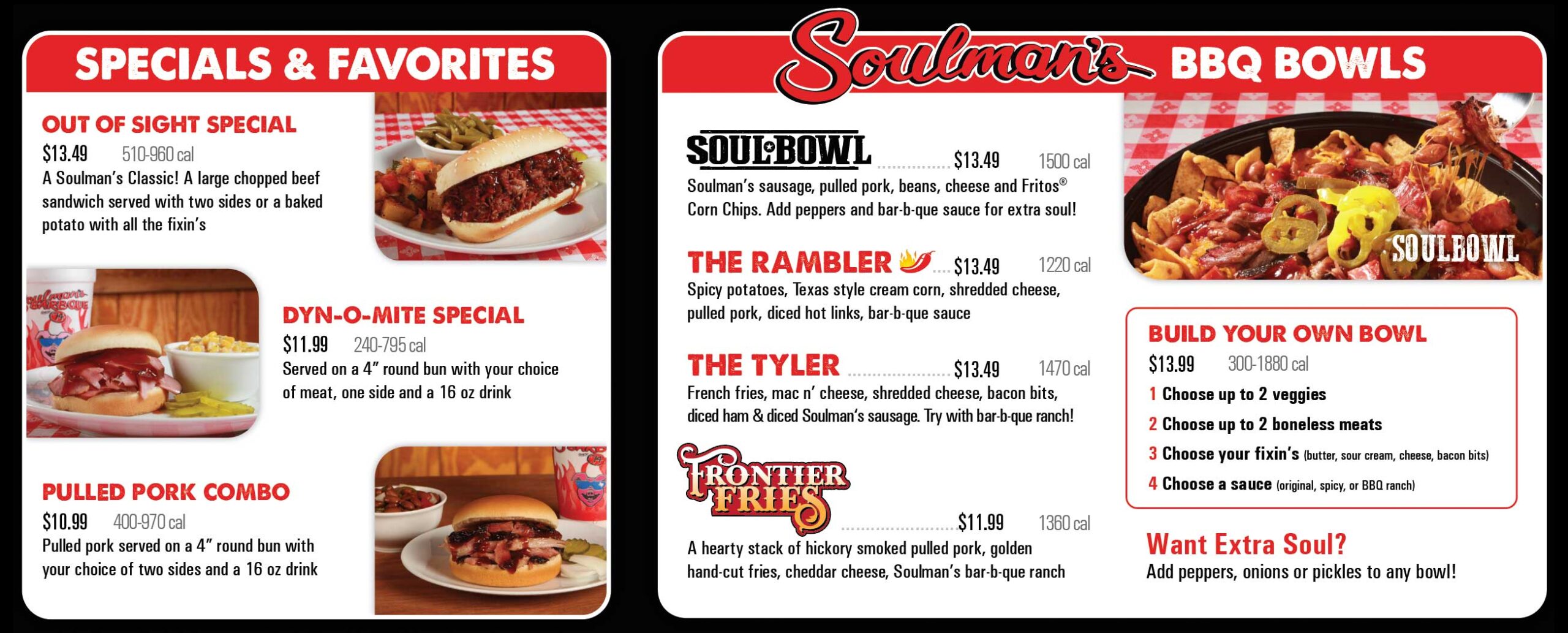 Menu Soulman s Bar B Que Soulman s Bar B Que